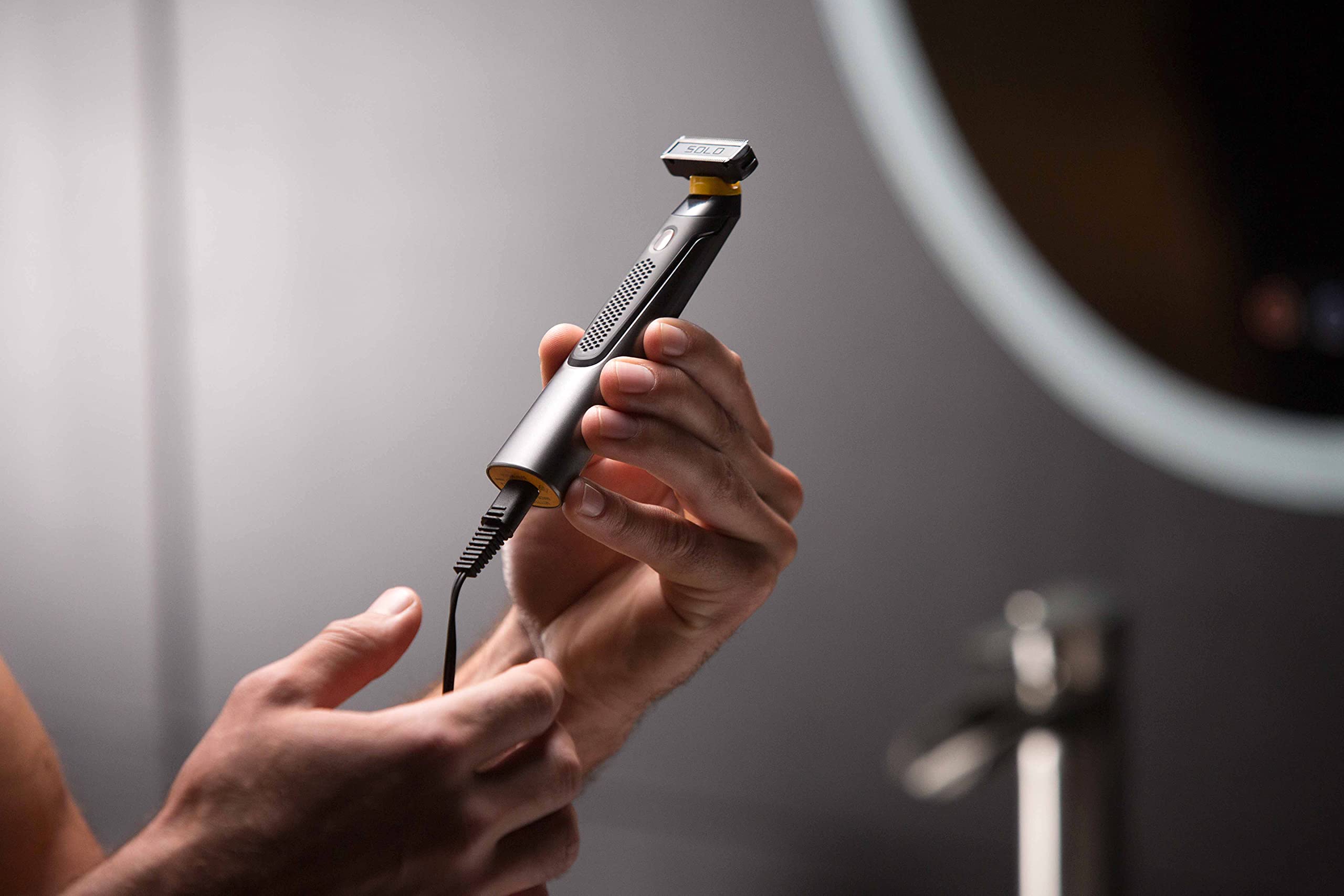 Titanium Rechargeable Shaver For Trimming, Sideburns, Shaving And ...