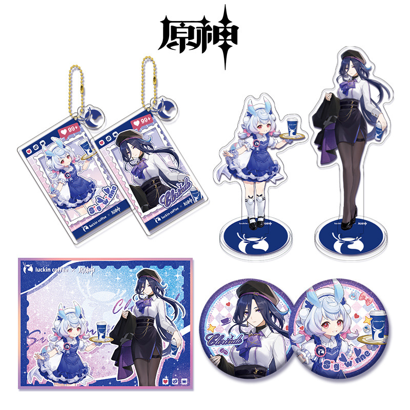 Clorinde Sigewinne Genshin Impact & Acrylic card Double Flash Badge ...