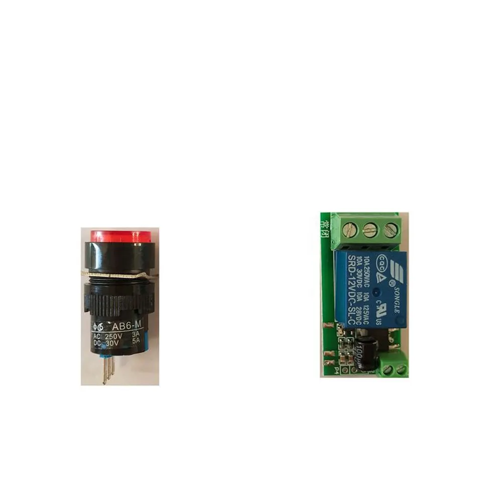 5/12/24V 1/2/3/4/6/8 CH Latching Jog Mechanical Push Button Key Control ...