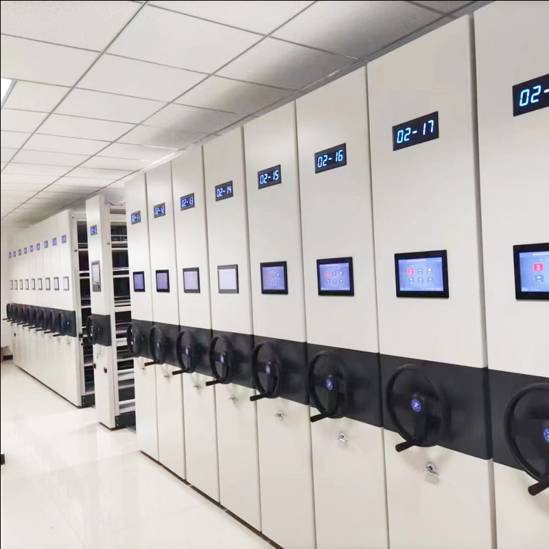 LCD Display Intelligent Steel Dense RFID Cabinet School Library RFID ...