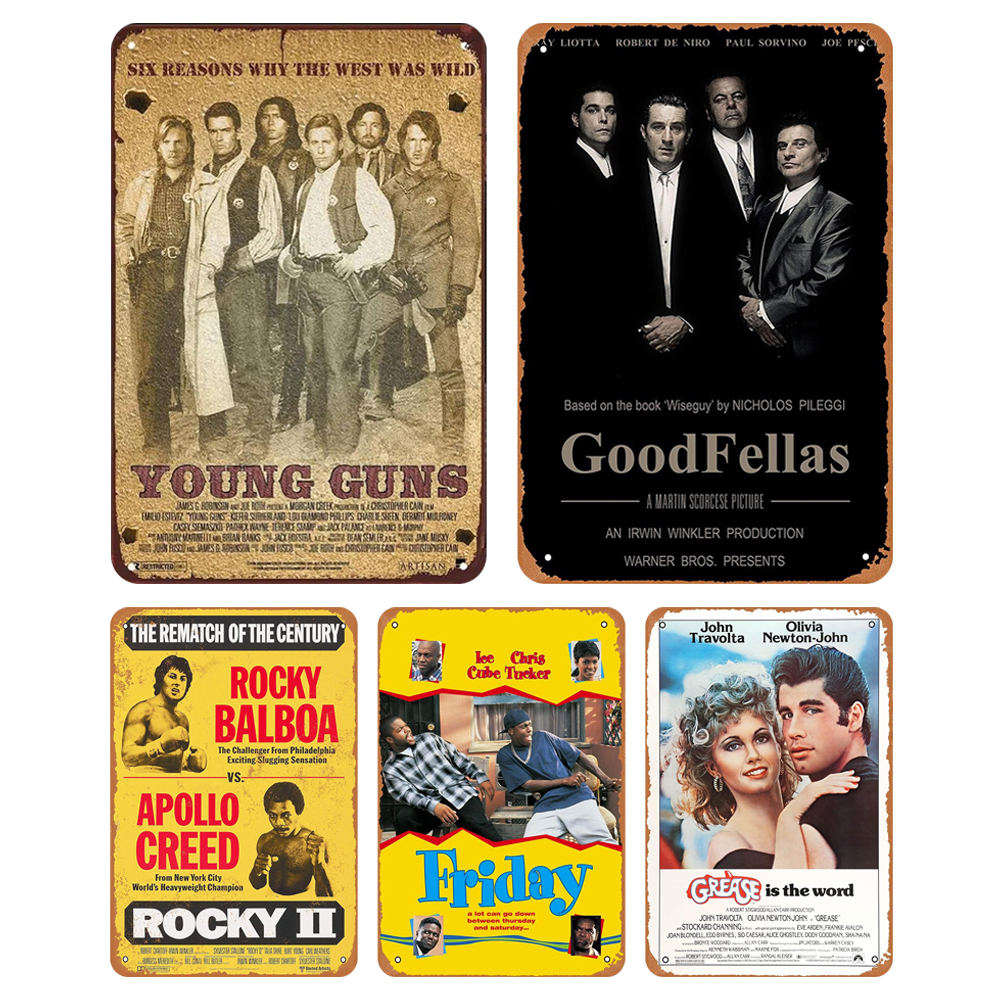 (Multi Style)Movies - Vintage Metal Signs - 30*40cm