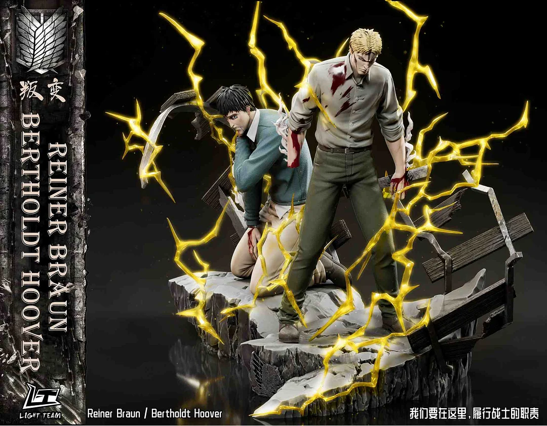 1/6 Scale Reiner Braun & Bertolt Hoover - Attack On Titan Resin Statue ...