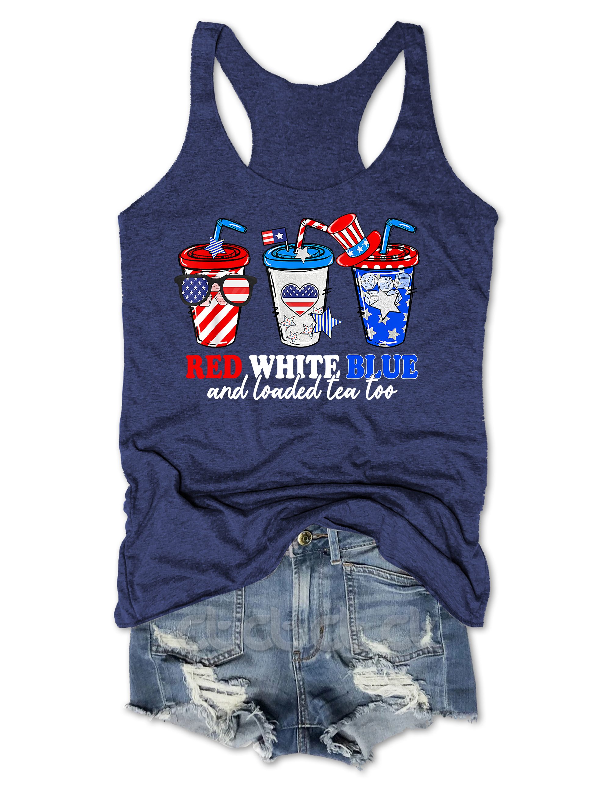 Red White And Blue Tank