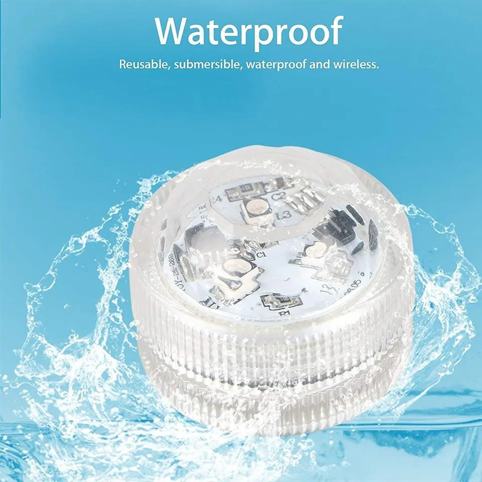 Submersible LED Lights Waterproof RGB Underwater Light For Wedding Tea ...