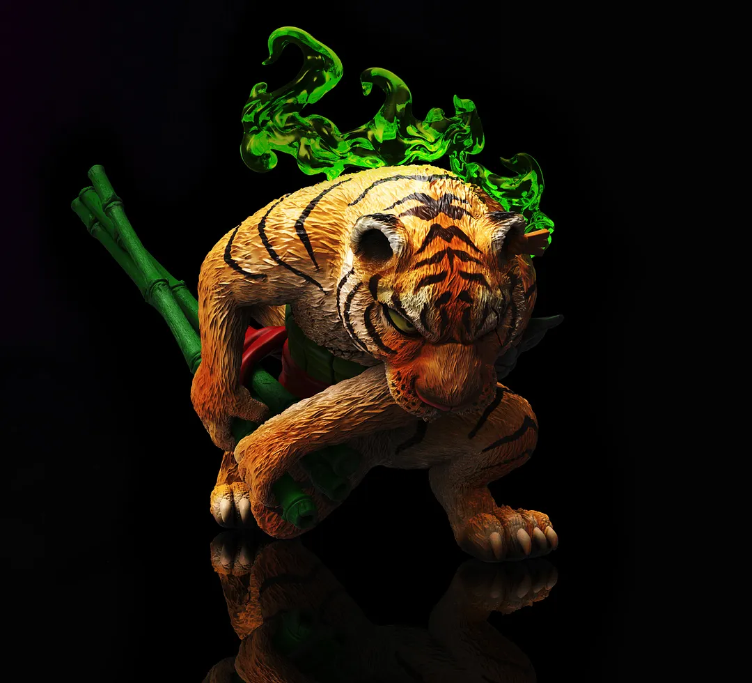 MAX Scale Shishi Sonson Roronoa Zoro & Tiger - ONE PIECE Resin Statue ...