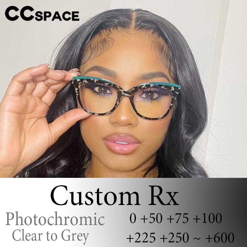 P54047 Photochromic Reading Glasses Large Stitching Color Metal Tr90 ...