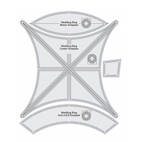 Double Wedding Ring Quilting Template