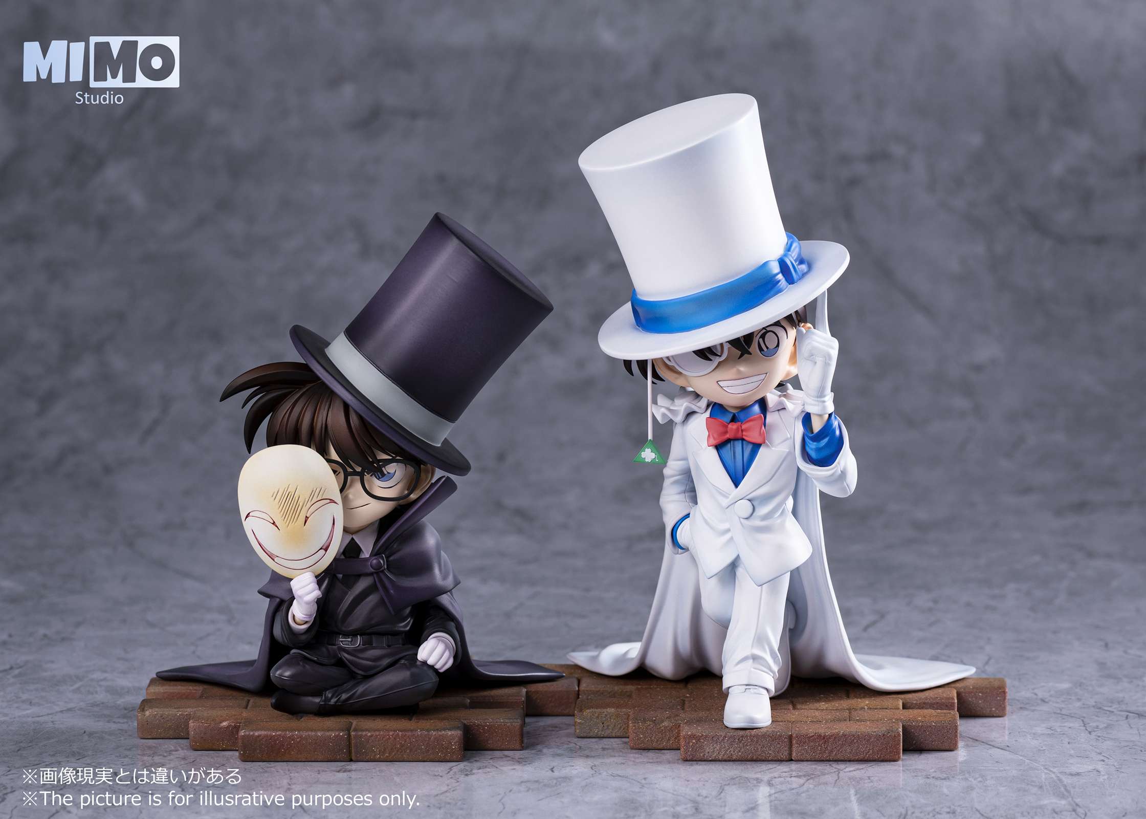 Kaitou Kid Conan & Night Baron Conan - Detective Conan Resin Statue ...