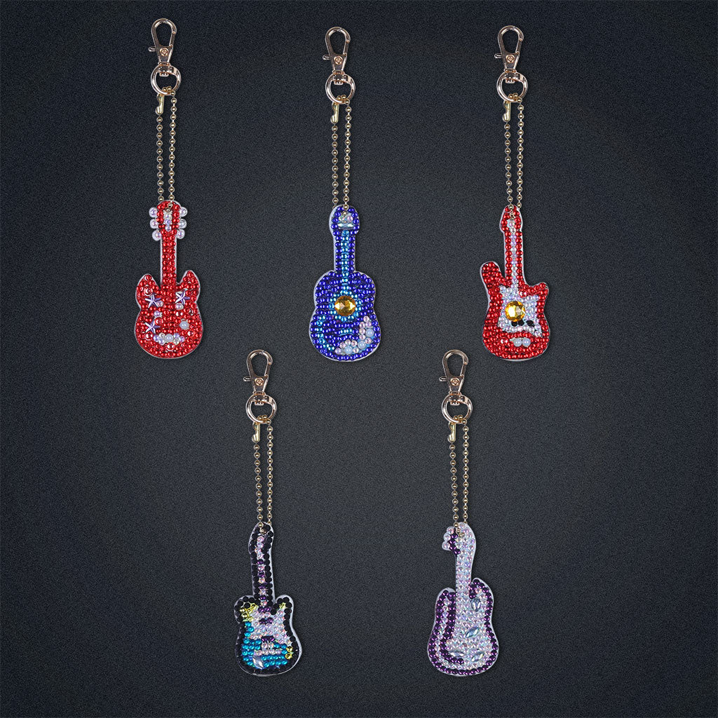 DIY keychain | Guitars | 5 Piece Set