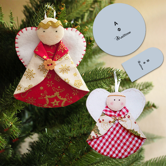 DIY Angel Decoration Sewing Pattern(3 PCS) -Includes Tutorial + Template