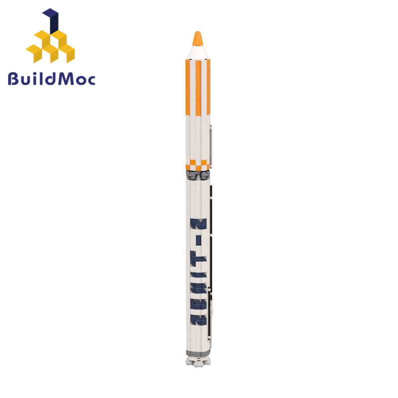 Space Zenit - 2 Rocket BuildMoc 1:110 Scale Science Satellite Explore ...