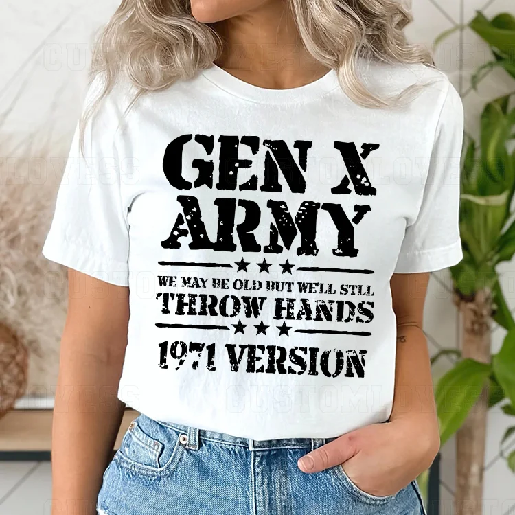 Custom Gen X ARMY Women T-Shirt