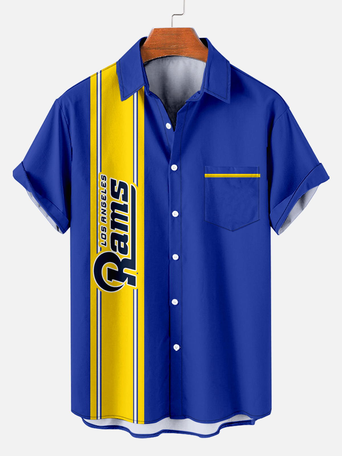 Men's Comfortable Letter Stripe American Football Sports Print Shirt