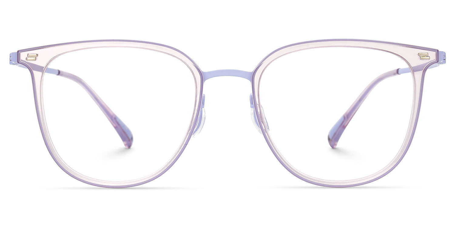 Gilliane Violet Ronde Lunettes