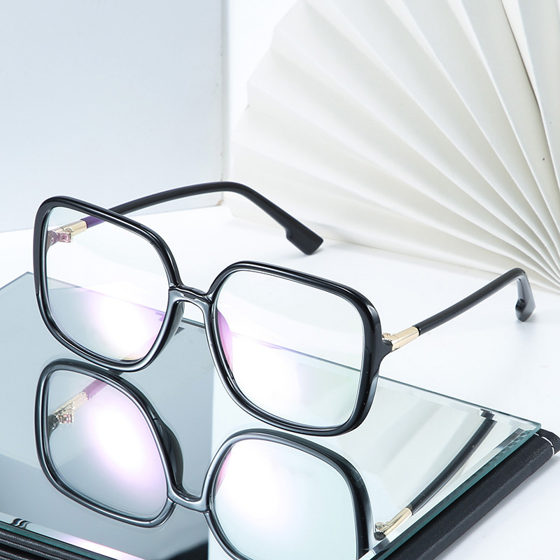 Oversize Square Anti-blue Glasses Frame for Women New Vintage Retro ...