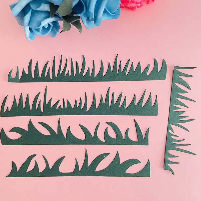 Nigikala piece set grass border decoration die Metal Cutting Dies DIY ...