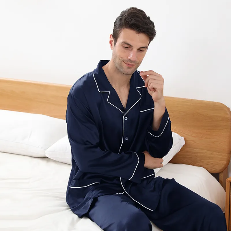 Realsilklife | 22 Momme Silk Suit Pajamas For Men