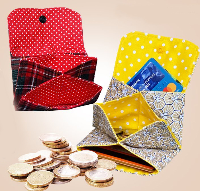 Easy 3 Layer Coin Bag/Wallet Sewing Template - With Tutorial