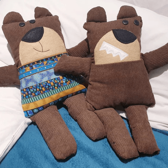 Snuggle Bears Toy Sewing Templates - With Instructions