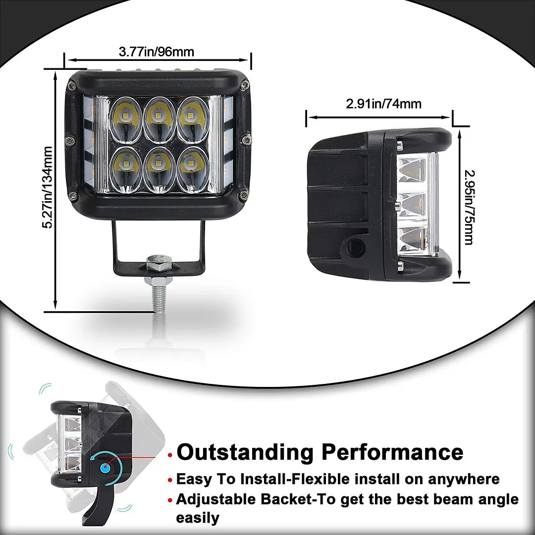 🔥Buy 1 Get 1 Free🔥Side Shooter, LED Pods Light, Off Road Dual Side ...
