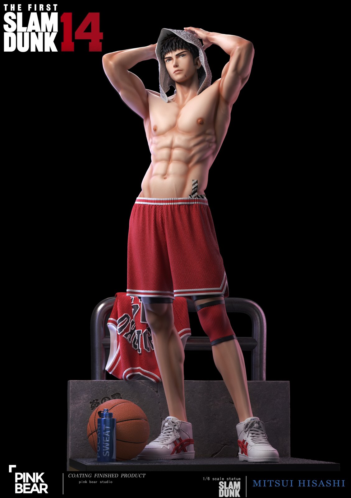 1/6 Scale Hisashi Mitsui - SLAM DUNK Resin Statue - Pink Bear Studio ...