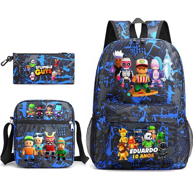 Stumble Guys Backpack Kids Stumble Guys Students School Bag Ideal Present
