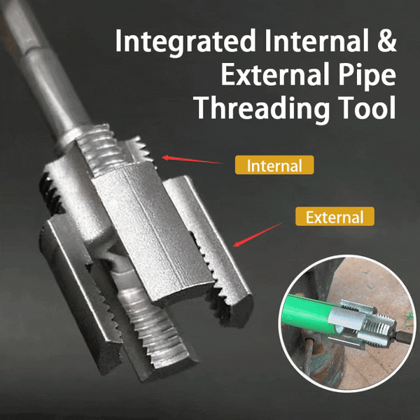 Integrated Internal External Pipe Threading Tool