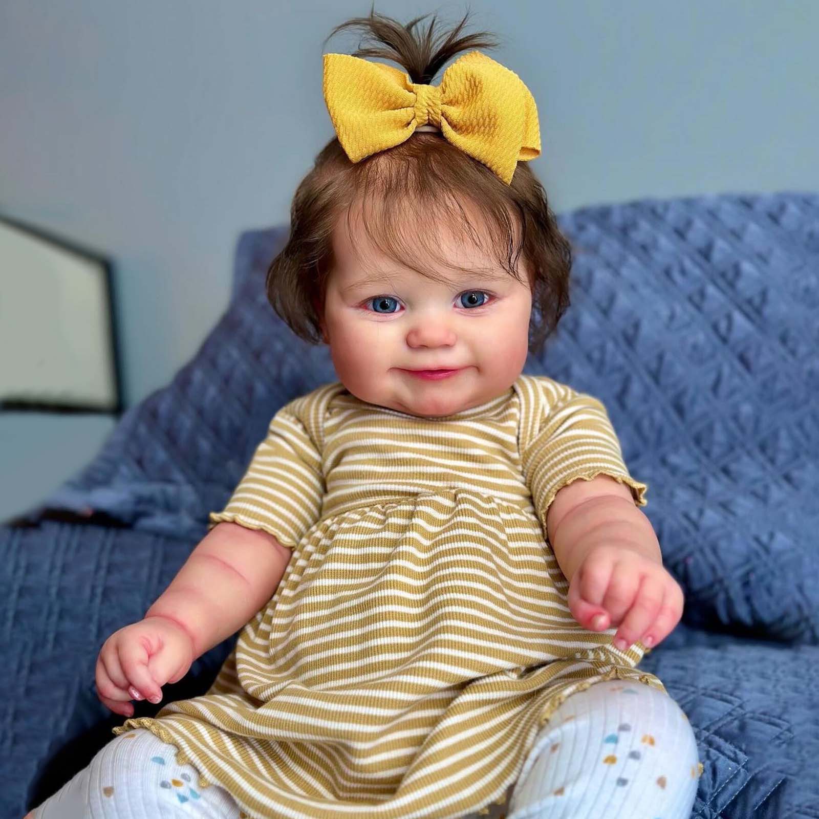[Heartbeat & Coos] 20" Realistic Baby doll Reborn Toddlers Doll Girl ...