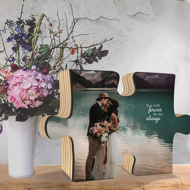 Personalized Photo Puzzle Piece Frame