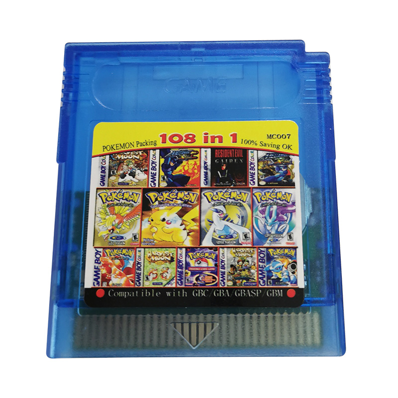 108 IN 1 Series Classic Collect Video Game Cartridge Console Card ...