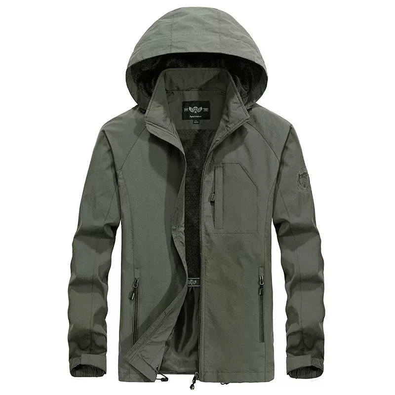 Men's Hiking Suit Waterproof Windbreaker Jacket