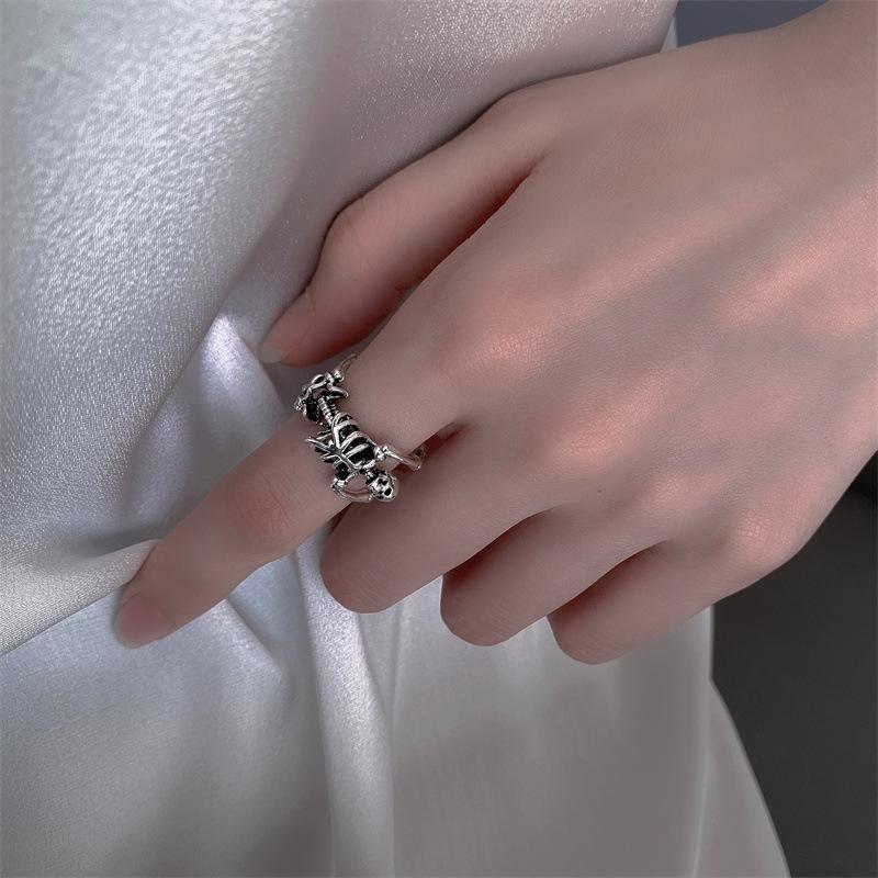 PUNK SKULL OPEN RINGS
