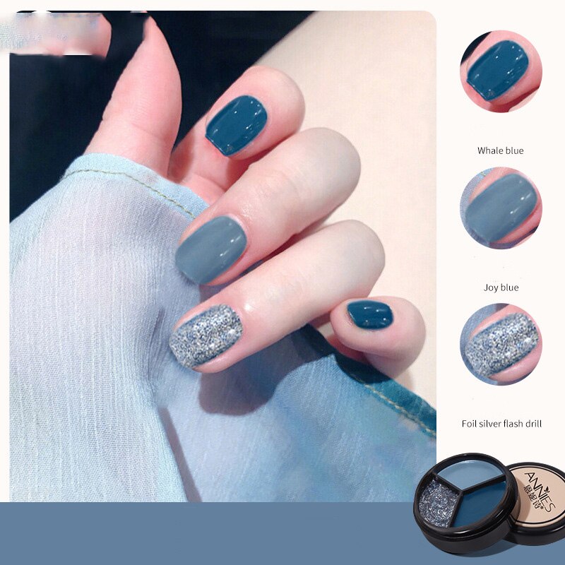 New 15ML Three-color Solid Cream Nail Gel Polish Japanese Semi ...