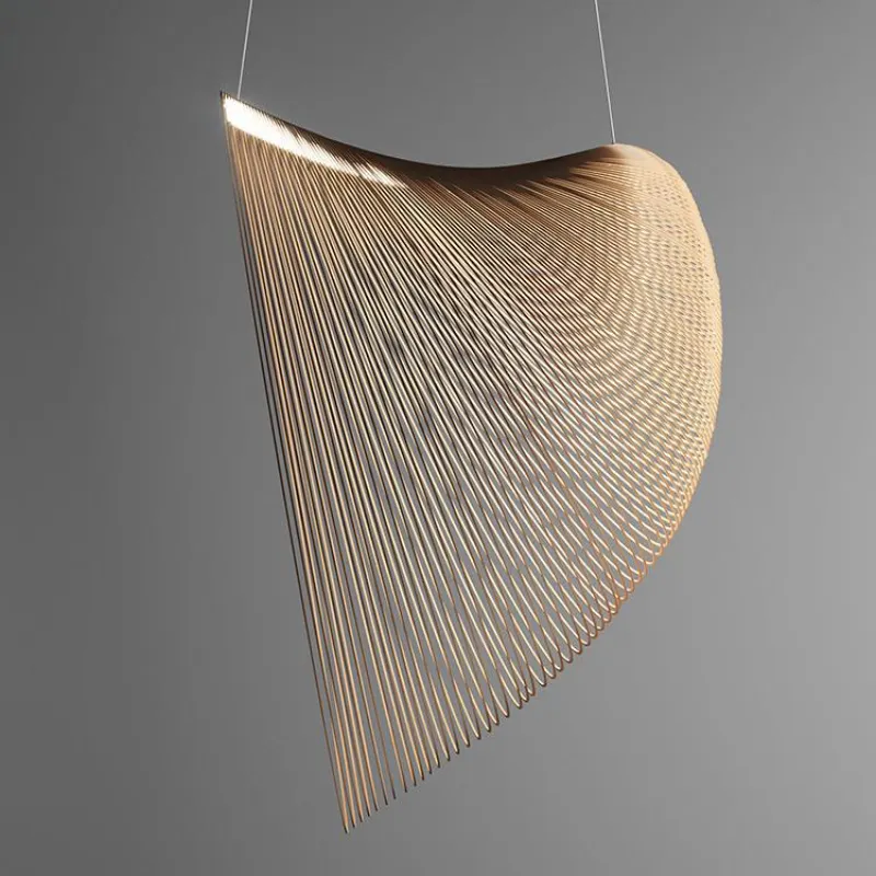 Arturest Creative Design Wooden Pendant Lamp Shade for Dining Room