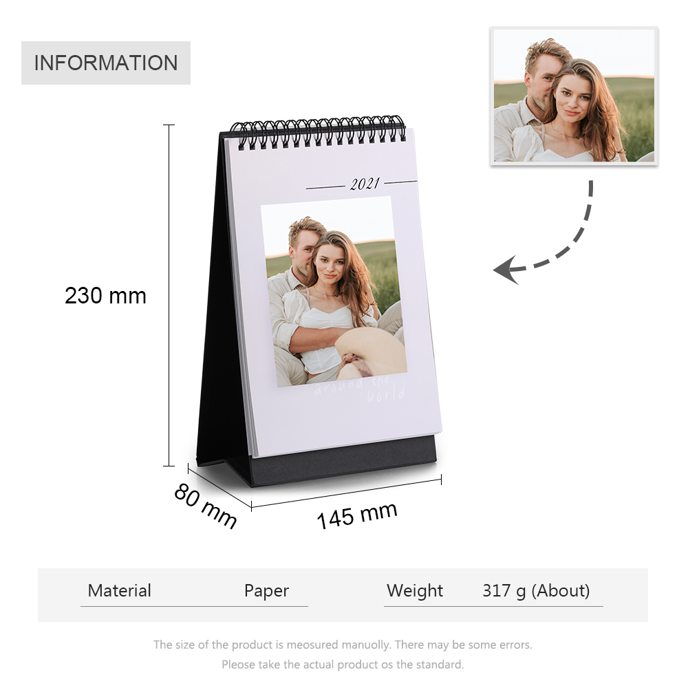 2021 Custom Photo Desk Calendars For your Family