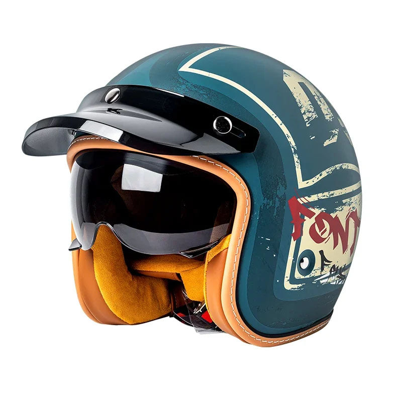 Timeless Motorcycle Helmet - DOT and ECE Approved