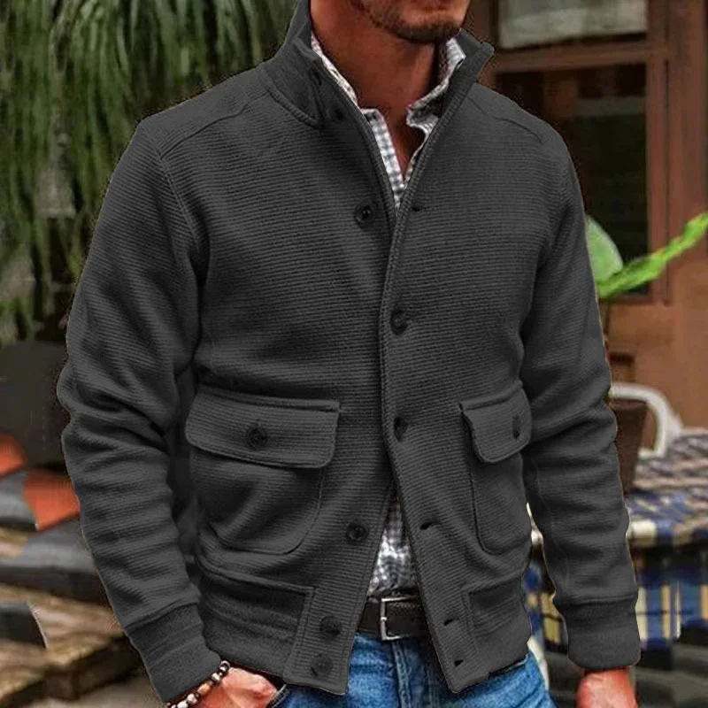 Men's Stand Collar Casual Jacket