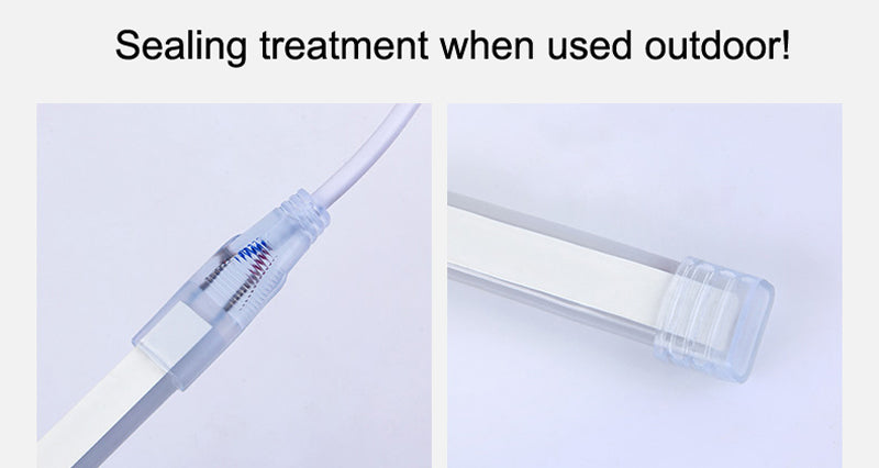 Neon Flex Led Strip Light AC220V SMD2835 Waterproof Flexible Lighting ...