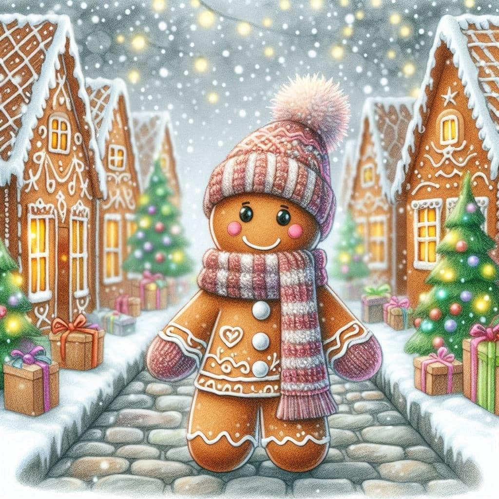 Christmas Gingerbread Man (velvet cloth) AB drill full round/square ...