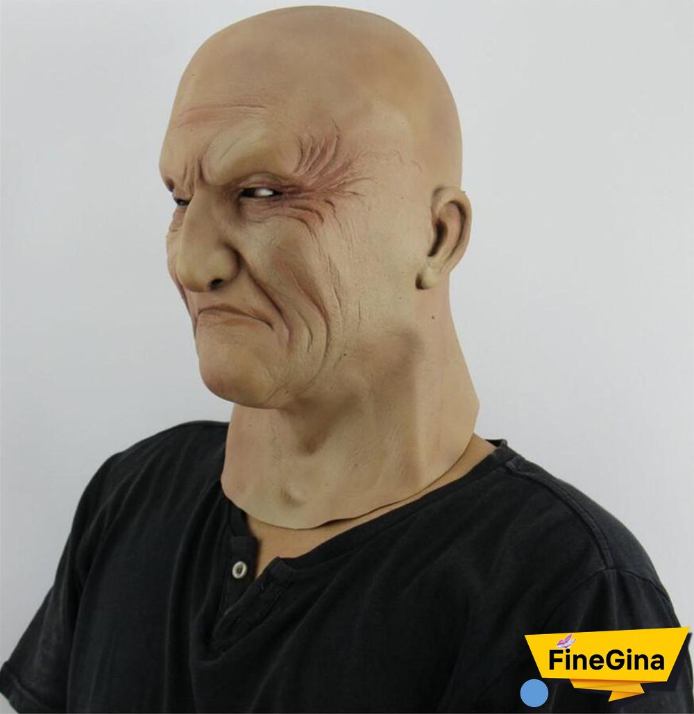 FineGina Halloween Old Man Mask