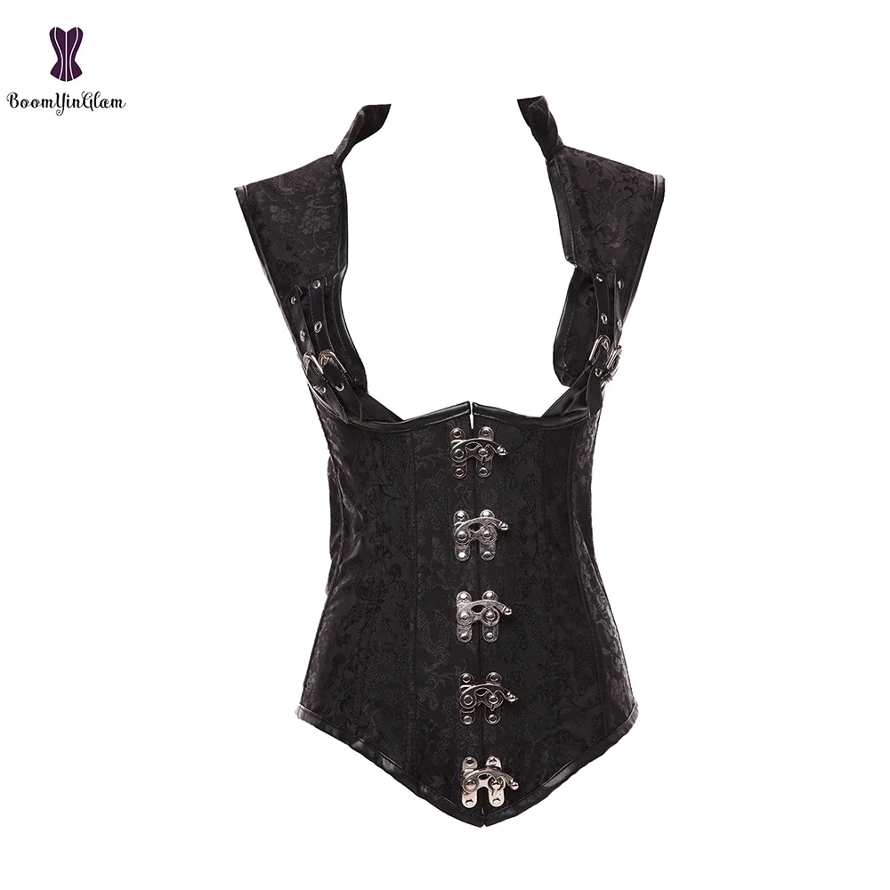 Uaang Loacking Closure Open Bust Korset Spiral Steel Boned Waist ...