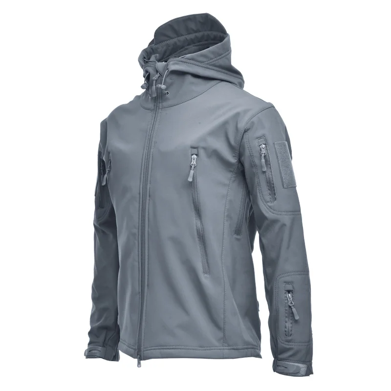 Hooded Fleece Waterproof Wind Mountaineering Thermal Jacket