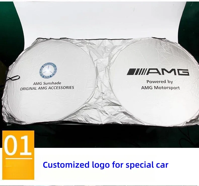Car customized front windshield sun visor (with car LOGO)