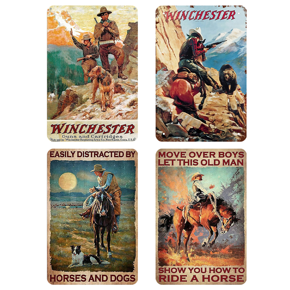 (Multi Style)Westside Cowboy - Metal Tin Signs(8*12Inch)