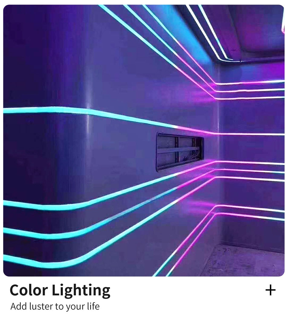 12/24v Flexible Waterproof Silicone LED Light Strip Silica Gel Soft ...