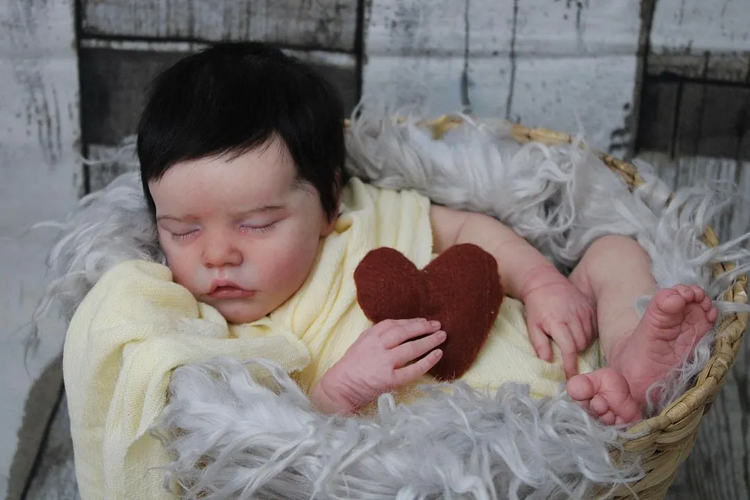 Basil Movable & Washable Fully Squishy Baby Girl That Look Like a Real Baby