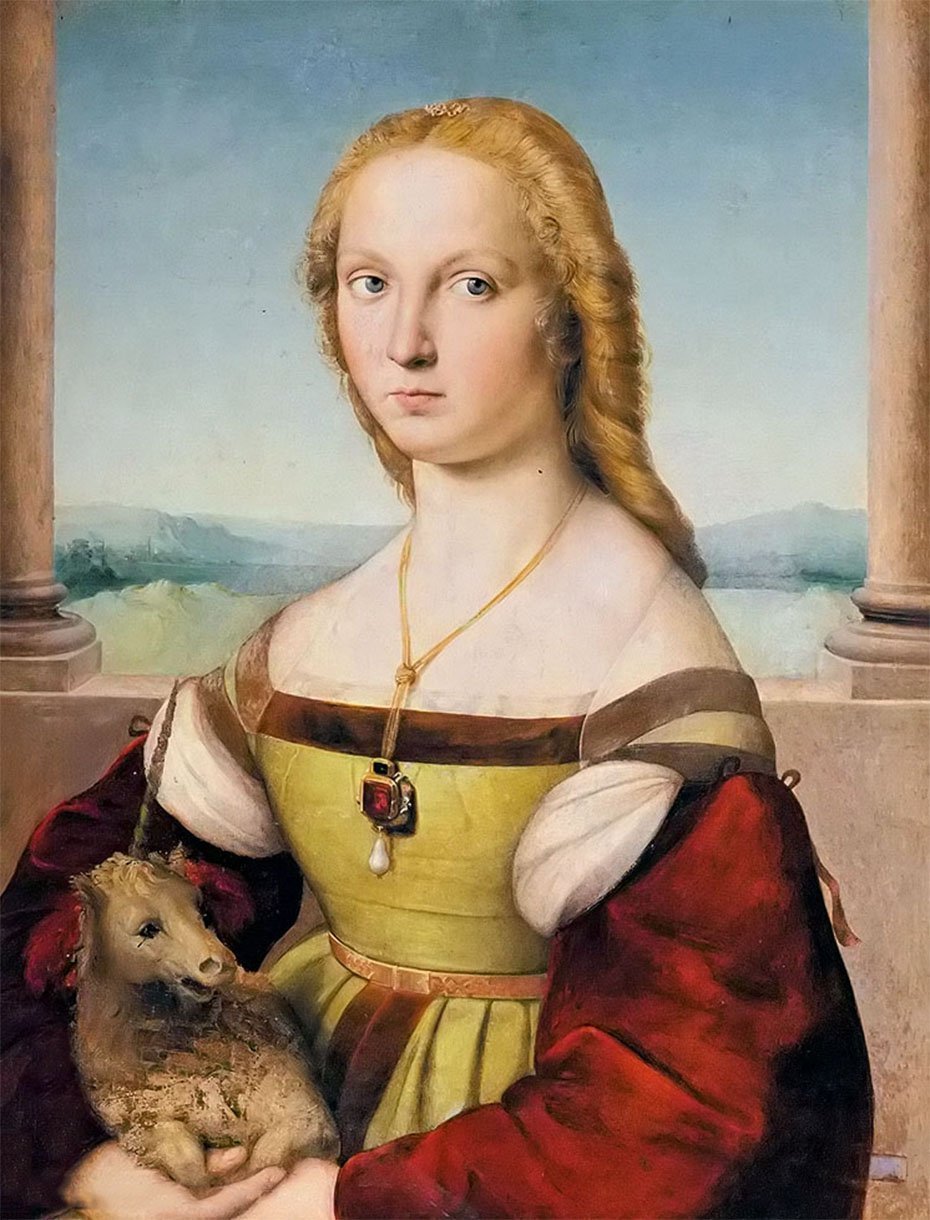Young Woman with Unicorn - Raphael