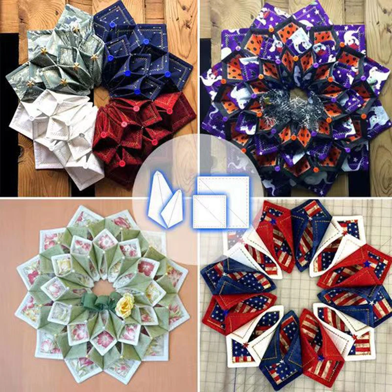 Wreath Pattern Template DIY Craft Template Ruler(With Instructions)