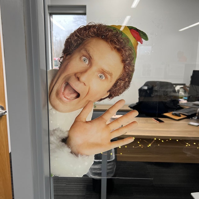 Buddy the Elf Christmas Window Cling Sticker