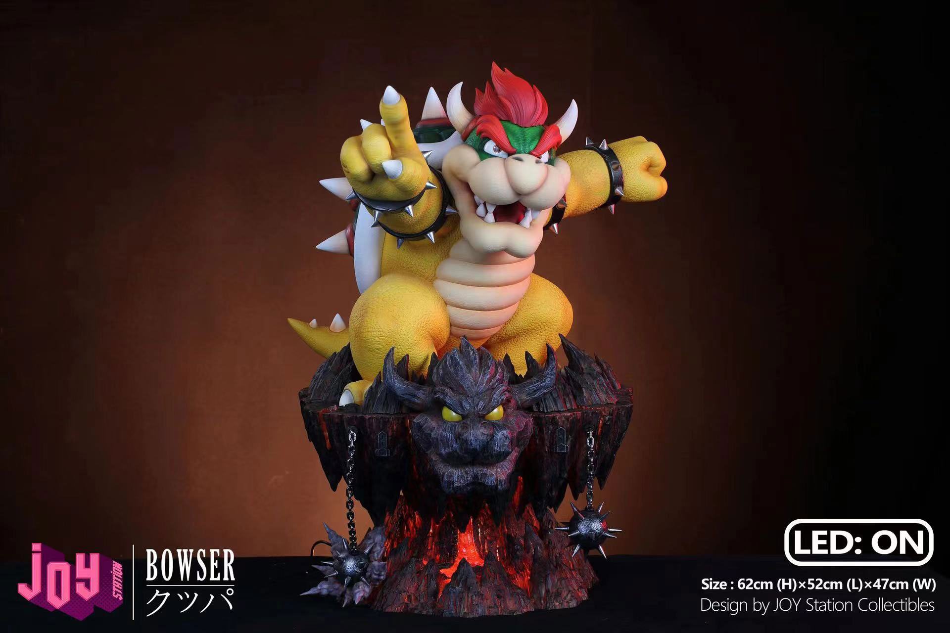 Bowser With LED - Super Mario Resin Statue - Joy Station Collection [In ...
